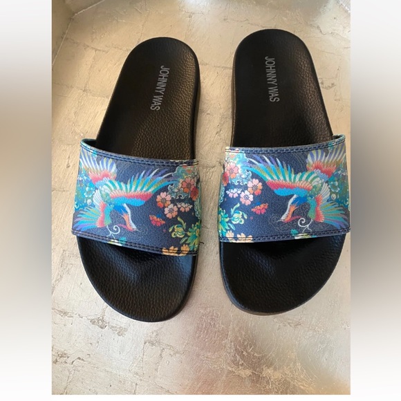 Johnny Was | Shoes | Johnny Was Dreamer Pool Slides Size 7 Cushioned ...